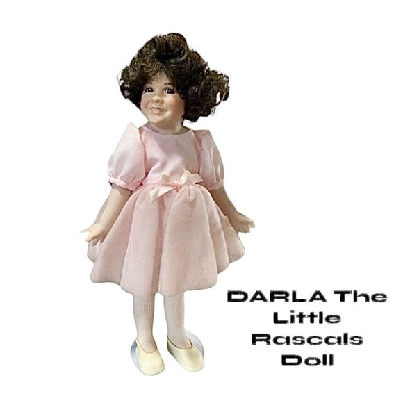 Other | Hamilton Porcelain Darla The Little Rascals Doll New In Box ...